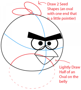 How to Draw Red Angry Bird from Angry Birds Games with Easy Steps ...