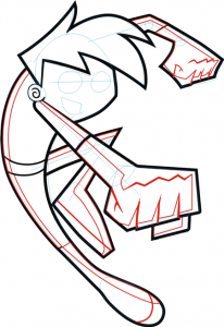 How to Draw Danny Phantom with Simple Step by Step Drawing Tutorial ...