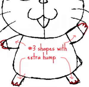 How to Draw Hamtaro the Cartoon Pet Hamster with Simple Drawing ...