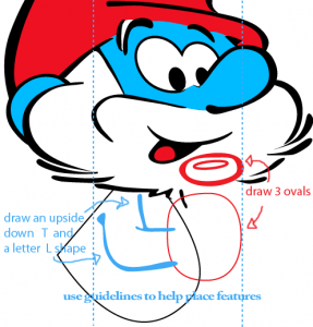How to Draw Papa Smurf from The Smurfs with Easy Step by Step Drawing ...