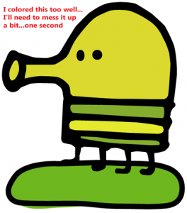 How to Draw the Doodler from Doodle Jump Game with Easy Step by Step ...