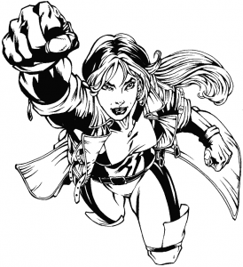 How to Draw Rogue from Marvel’s X-Men Superhero Team Drawing Tutorial ...