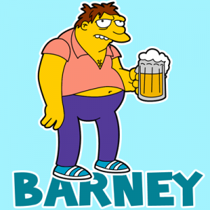 drawing Barney from The Simpsons – How to Draw Step by Step Drawing ...