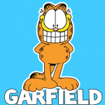 How to Draw Garfield from The Garfield Show with Easy Step by Step ...