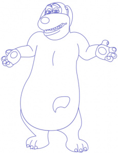 How to Draw Duke from Back at the Barnyard with Easy Step by Step ...