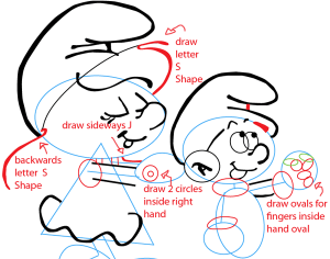 How to Draw Smurfette and Baby Smurf from the Smurfs with Easy Steps ...