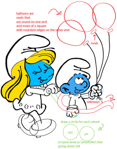 How to Draw Smurfette and Baby Smurf from the Smurfs with Easy Steps ...