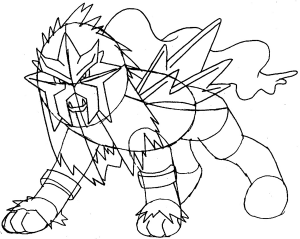 How to Draw Entei from Pokemon with Easy Step by Step Drawing Tutorial ...