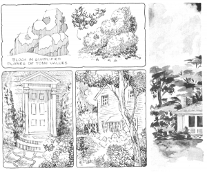 How to Draw Trees, Bark, Twigs, Leaves and Foliage Drawing Tutorial ...