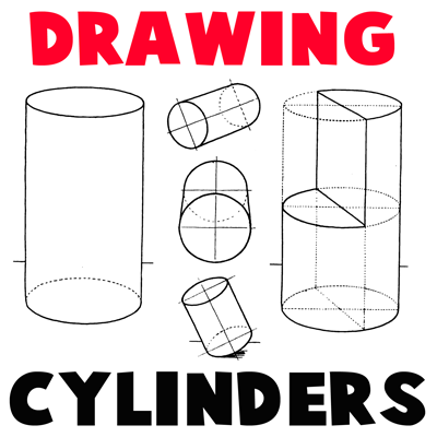 Pencil In Drawing A Cylinder