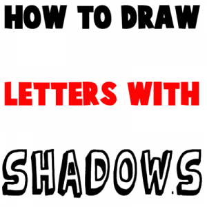 How to Draw 3D Letters with Shadows Following Patterns – How to Draw ...