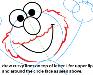 How to Draw Elmo from Sesame Street with Easy Step by Step Drawing ...