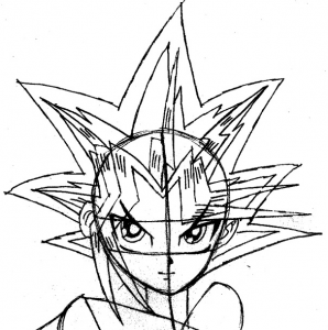 How to Draw Yami from Yu-Gi-Oh with Easy Step by Step Drawing Tutorial ...