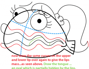 How to Draw Clamantha from Fish Hooks with Easy Step by Step Drawing ...
