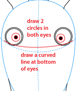 How to Draw Rabbid from the game Rayman Raving Rabbids with Simple ...