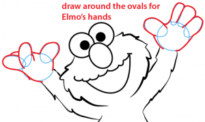 How to Draw Elmo from Sesame Street with Easy Step by Step Drawing ...