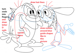 How to Draw Ren and Stimpy from The Ren and Stimpy Show with Easy Steps ...