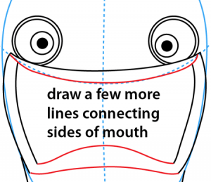 How to Draw Rabbid from the game Rayman Raving Rabbids with Simple ...