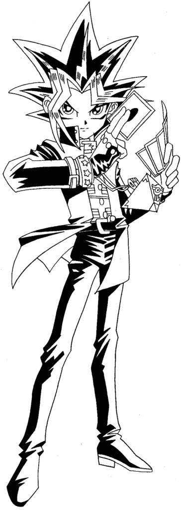 How to Draw Yami from Yu-Gi-Oh with Easy Step by Step Drawing Tutorial ...