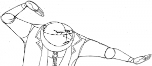 How to Draw Gru from Despicable Me with Easy Step by Step Drawing ...