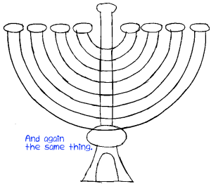 How to Draw Hanukkah Menorahs with Easy Step by Step Drawing Tutorial ...