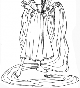 How to Draw Rapunzel from Tangled with Easy Step by Step Drawing ...