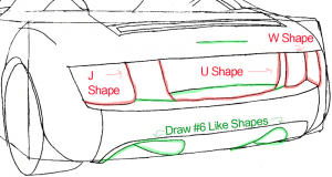 How to Draw the Back of a Car with Easy Step by Step Drawing Tutorial ...