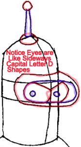 How to Draw Bender from Futurama with Easy Step by Step Drawing ...