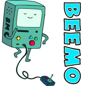 How to Draw Beemo from Adventure Time with Easy Step by Step Drawing ...