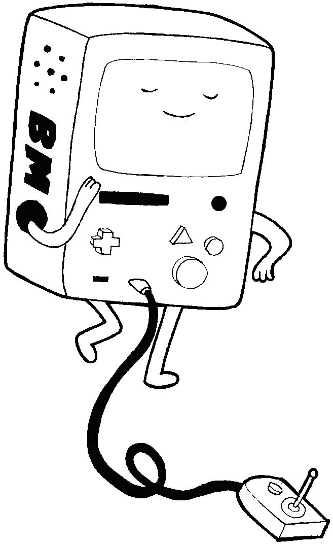 Bmo Adventure Time Coloring Pages