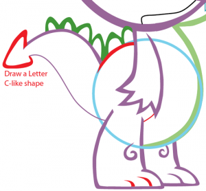 How to Draw Spike from My Little Pony with Easy Step by Step Drawing ...