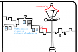 How to Draw a Cartoon City Street Sidewalk Scene with Easy Step by Step ...