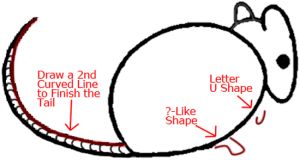 Big Guide to Drawing Cartoon Mice with Basic Shapes for Kids – How to ...