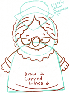 How to Draw Mrs. Clause with Easy Step by Step Drawing Tutorial – How ...