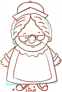 How to Draw Mrs. Clause with Easy Step by Step Drawing Tutorial – How ...