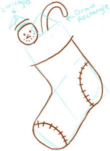 How to Draw Christmas Stockings with Easy Steps for Kids – How to Draw ...