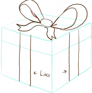 How to Draw a Wrapped Gift or Present with Ribbon and Bow – How to Draw ...