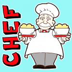 How to Draw a Cartoon Chef with Easy Steps Tutorial – How to Draw Step ...