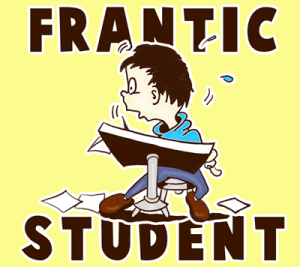 How to Draw a Cartoon Panicking Student Taking Notes – How to Draw Step ...