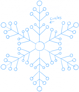 How to Draw Snowflake with Easy Drawing Lesson – How to Draw Step by ...