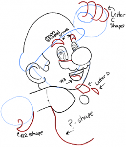 How to Draw Mario from Nintendo Super Mario Bros Drawing Tutorial – How ...