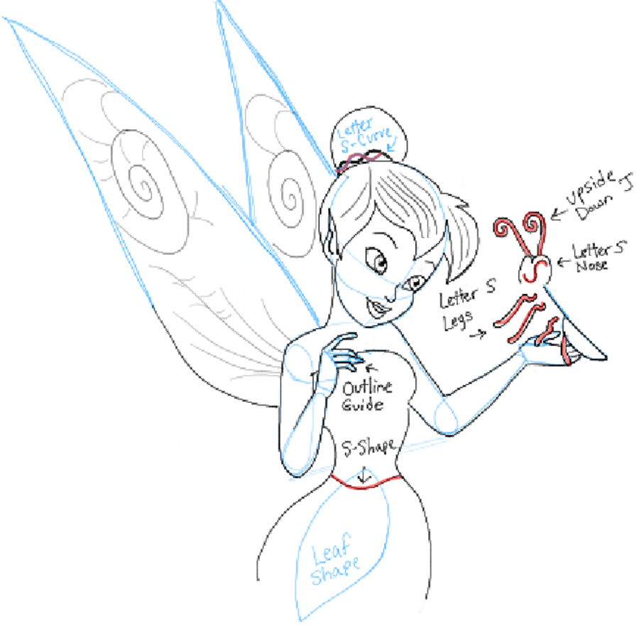 Simple Tinkerbell Outline