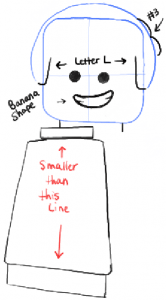 How to Draw Emmet from The Lego Movie and Lego Minifigures Drawing ...