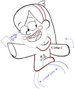 How to Draw Mabel Pines from Gravity Falls with Easy Steps Tutorial ...