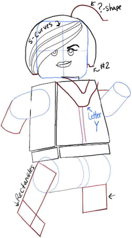 Steps To Draw Wildstyle Lego