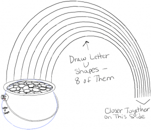 How to Draw a Pot of Gold at the End of a Rainbow in Easy Steps – How ...