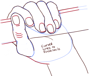 How to Draw a Hand Gripping Something with Easy to Follow Steps – How ...
