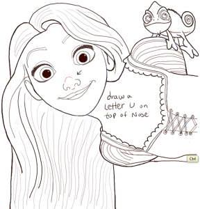 How to Draw Rapunzel and Pascal from Tangled with Easy Step by Step ...