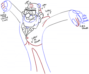 How to Draw Grunkle Stan From Gravity Falls with Step by Step Drawing ...