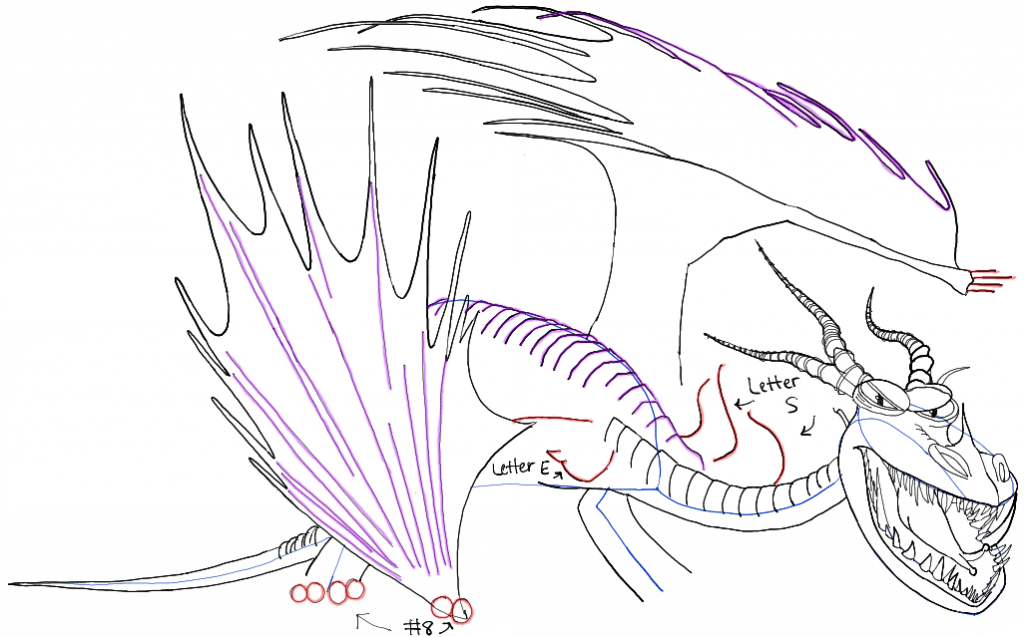 How to Draw Hookfang from How to Train Your Dragon 2 Easy Steps ...